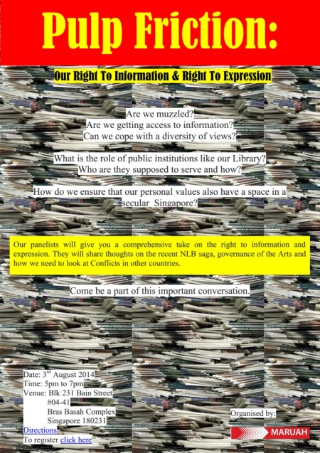 PULP FRICTION: Our Right To Information & Right To Expression | MARUAH ...