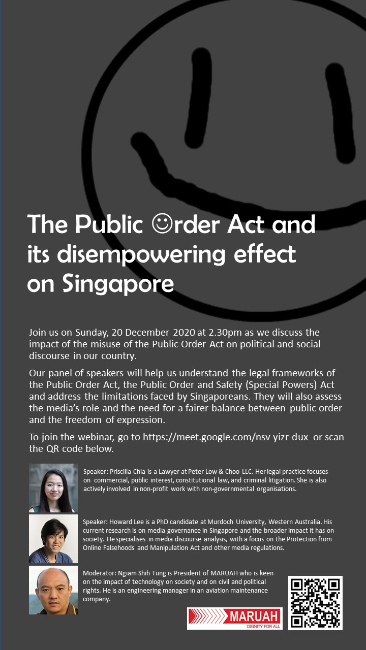 (Updated with slides) The Public Order Act and its disempowering effect ...